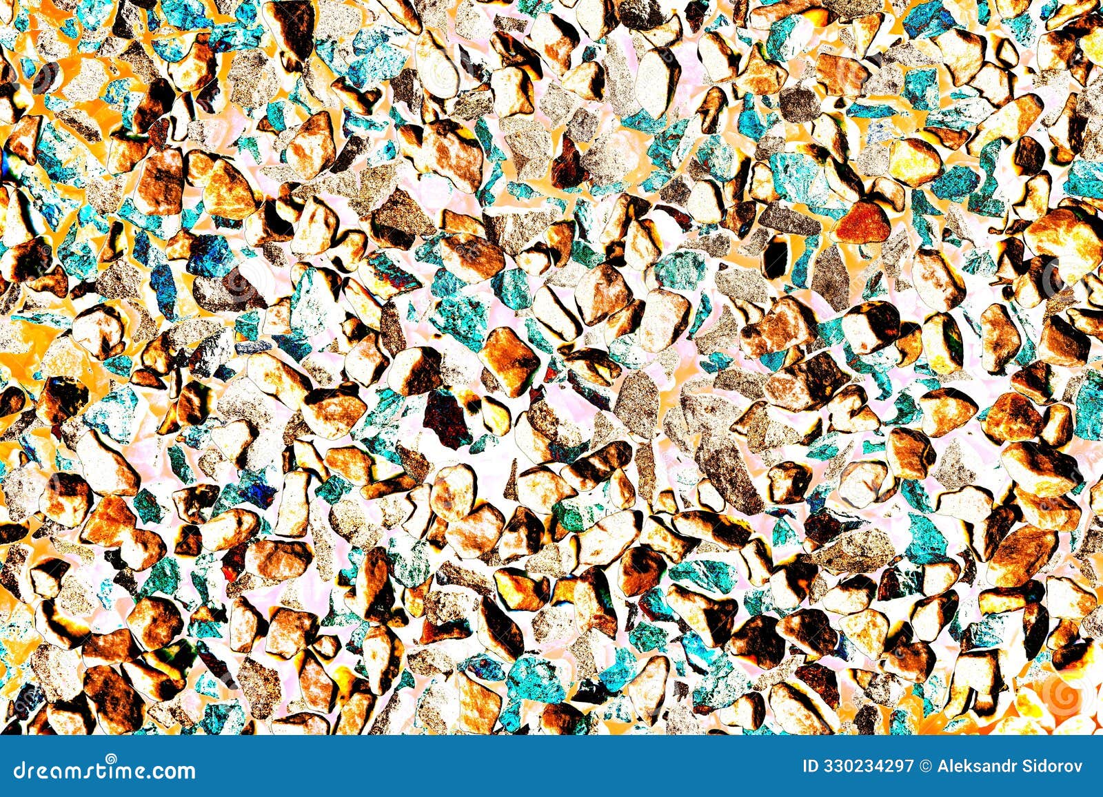 Mall Multicolored Decorative Pebbles for Design, Changed Color Scheme ...