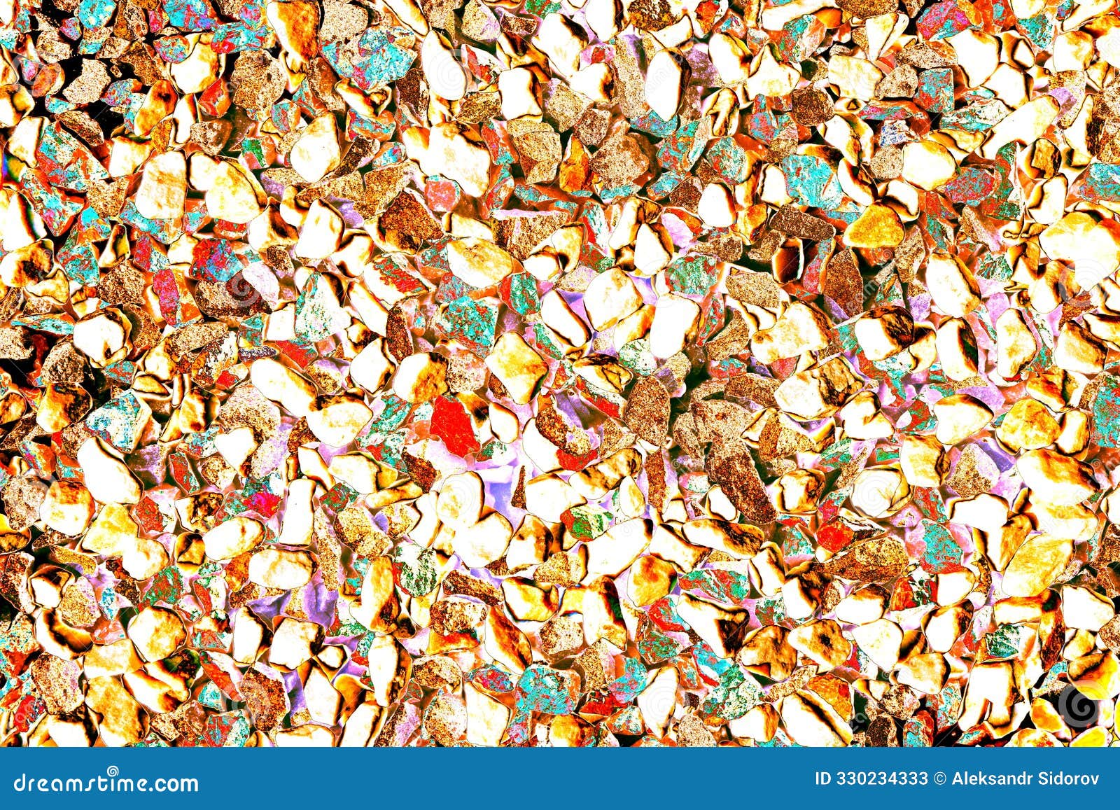 Mall Multicolored Decorative Pebbles for Design, Changed Color Scheme ...