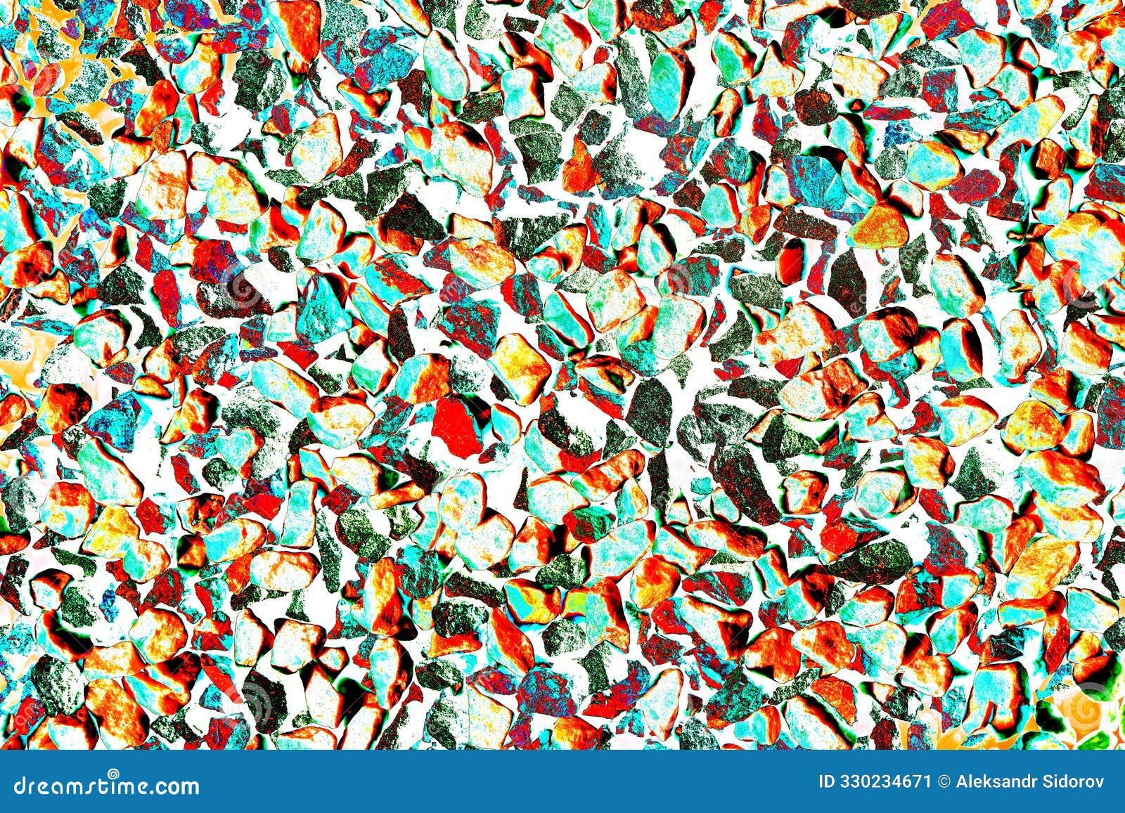 Mall Multicolored Decorative Pebbles for Design, Changed Color Scheme ...