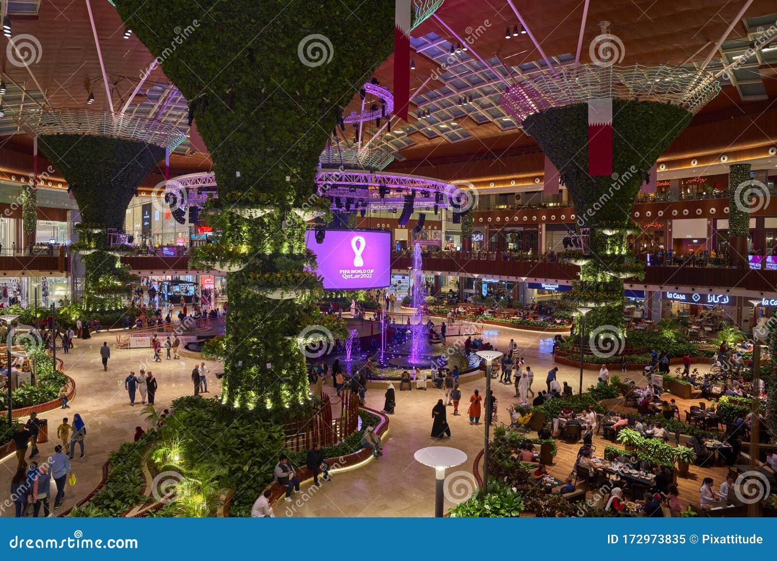 Mall of Qatar Shopping Doha Editorial Image - Image of indoors ...