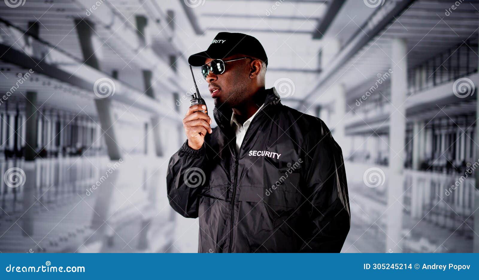 Mall or Retail Store Security Guard Stock Photo - Image of uniform ...