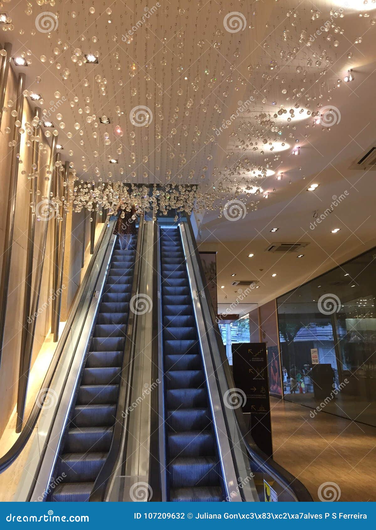 Mall Sky Lights Decorations Stock Photo - Image of lights, decoration ...