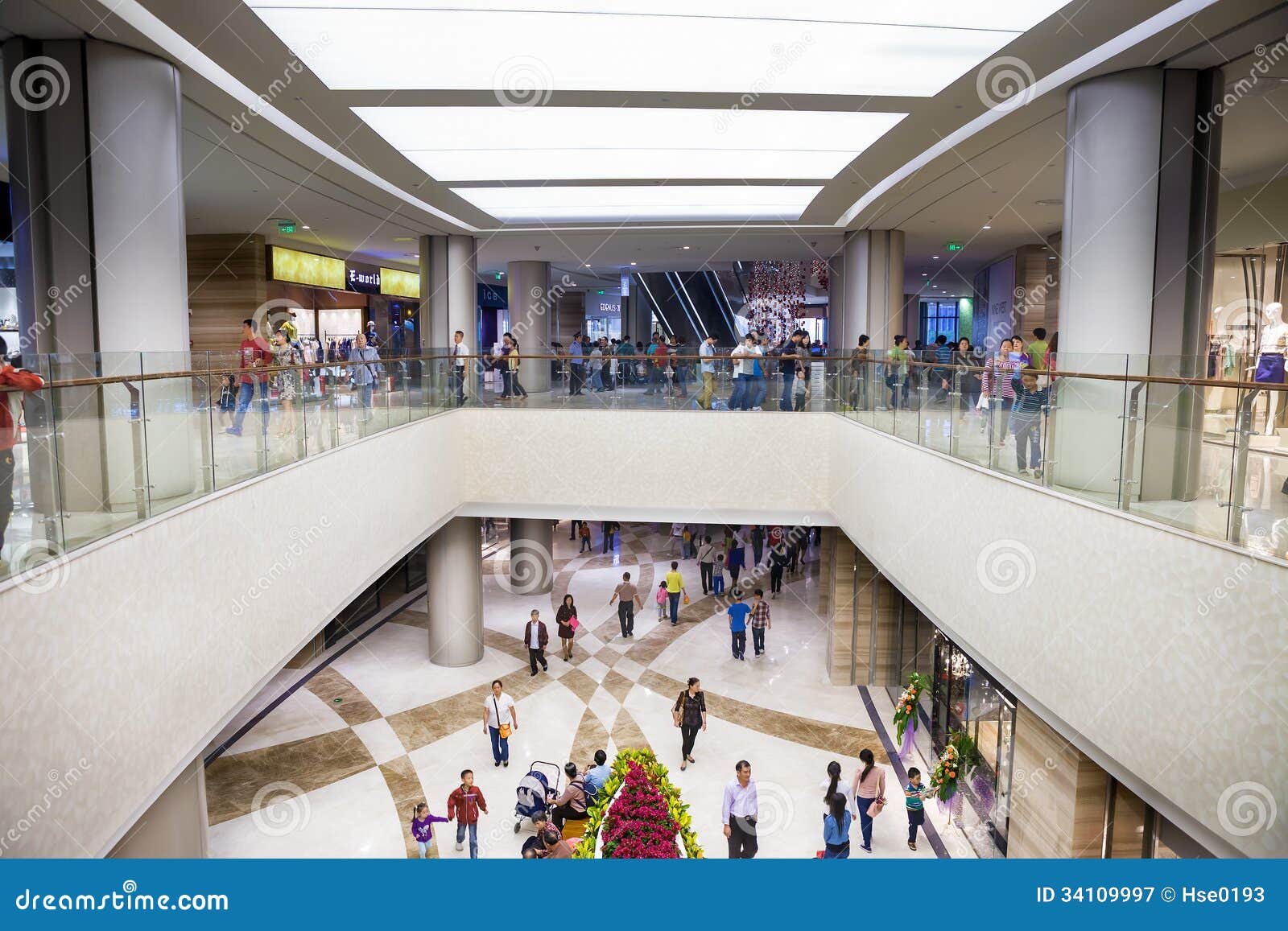 Mall editorial photography. Image of floor, view, inside - 34109997