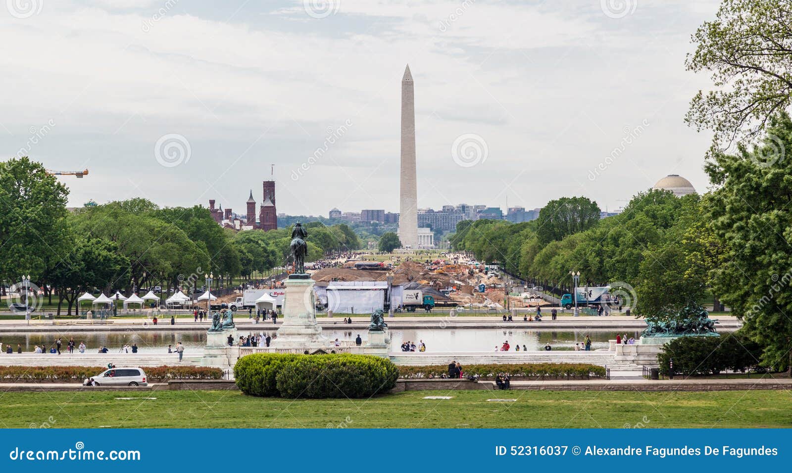 The Mall Washington DC editorial photography. Image of tourism - 52316037