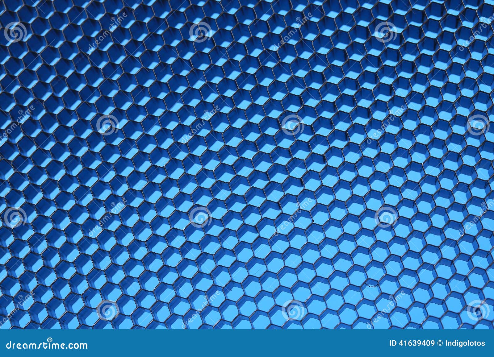 Malla Hexagonal En Un Fondo Azul Imagen de archivo - Imagen de nuevo ...