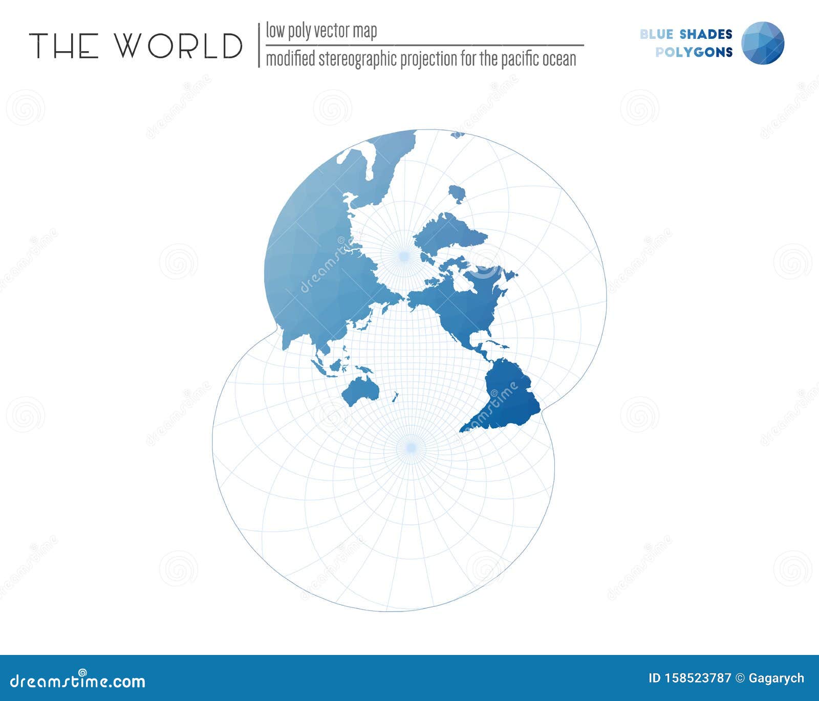 Malla triangular del mundo ilustración del vector. Ilustración de carta ...