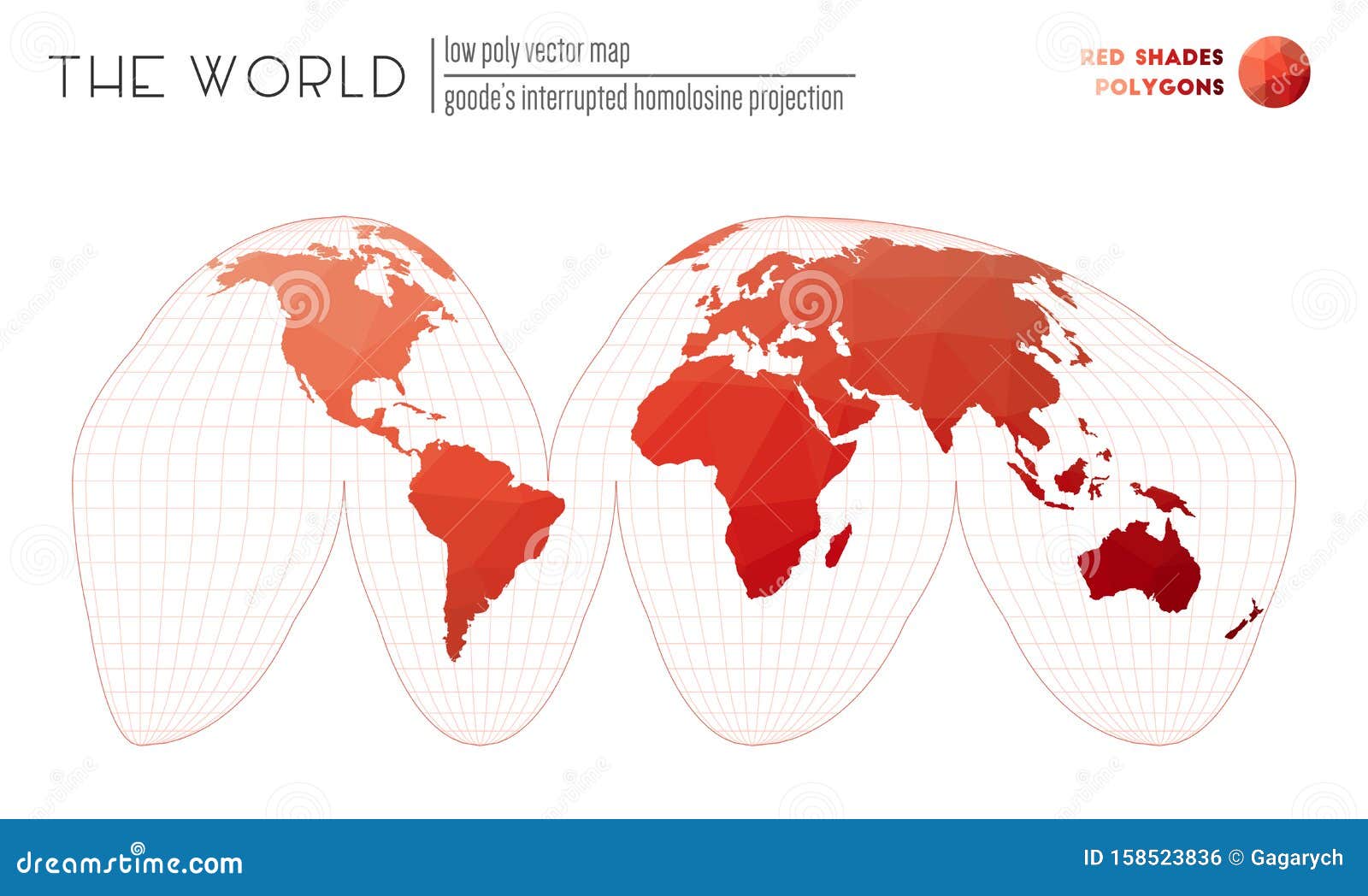 Malla triangular del mundo ilustración del vector. Ilustración de ...