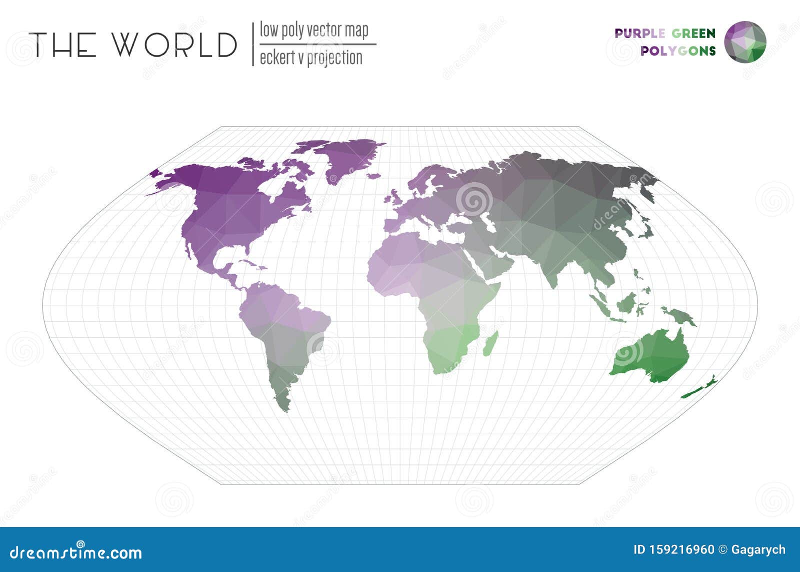 Malla triangular del mundo ilustración del vector. Ilustración de ...