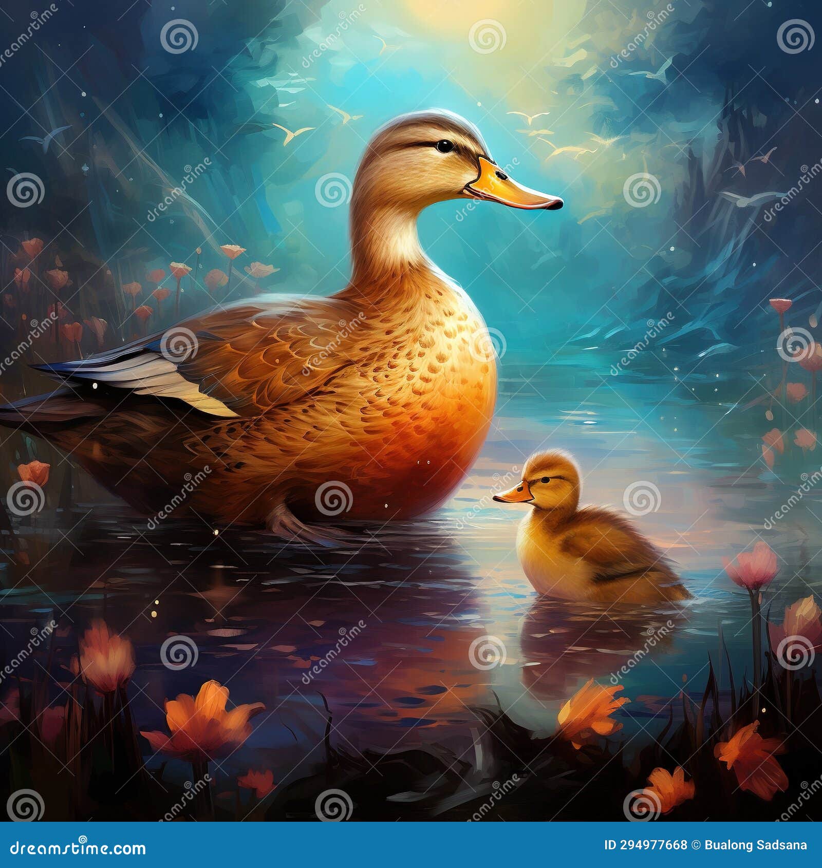 Mallard Duck stock illustration. Illustration of imagine - 294977668