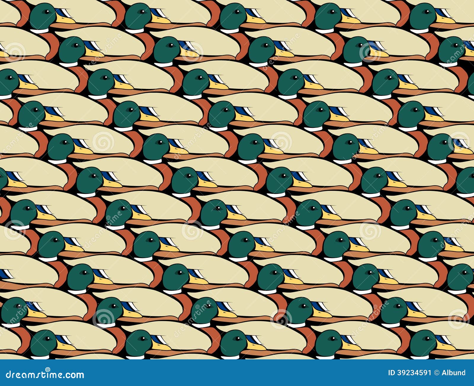 Mallard Duck Collage illustration stock. Illustration du flux - 39234591