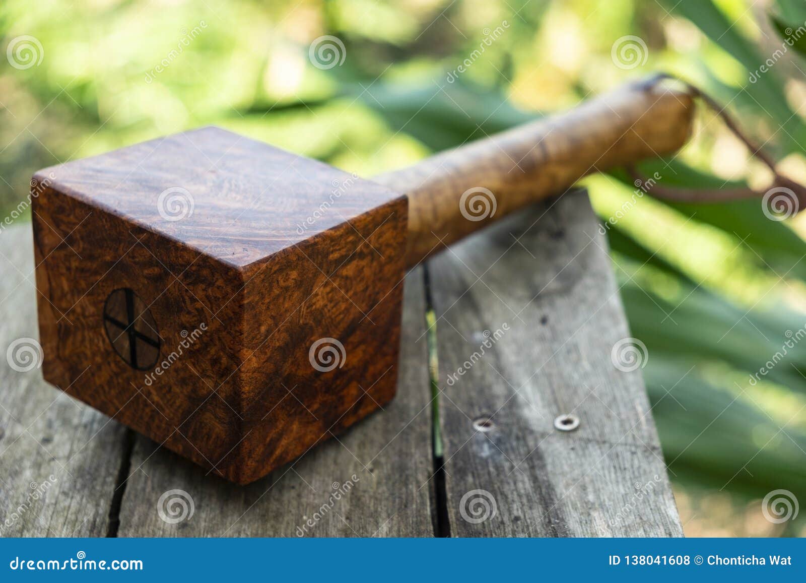 Mallet Hammer Made of Burl Wood Tools for Used by Carpenter in Workshop ...