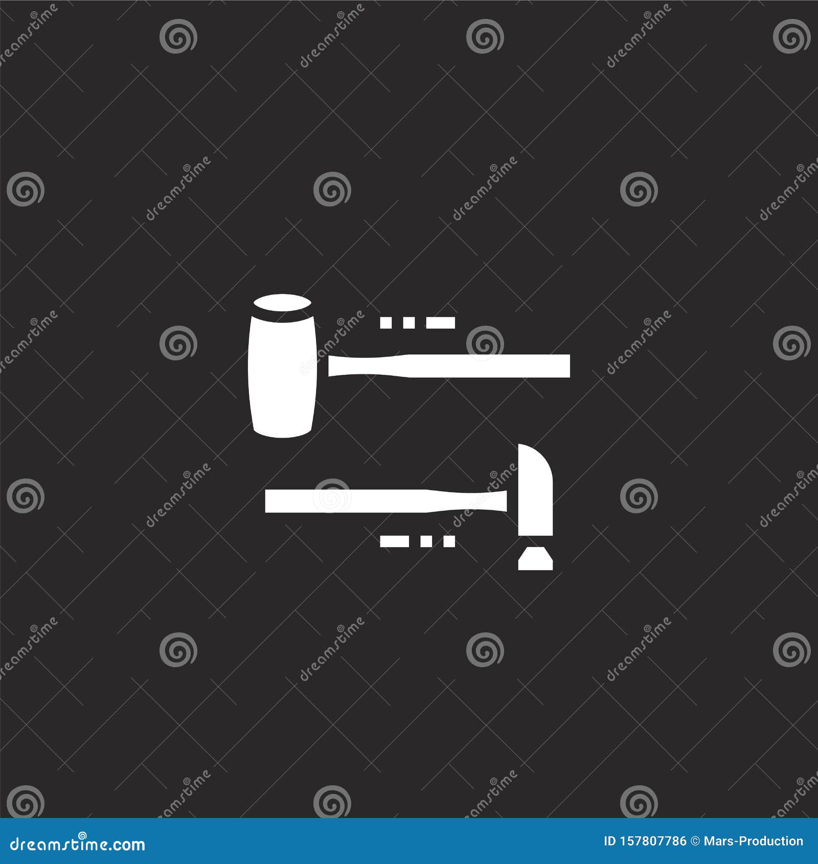 Mallet Icon. Filled Mallet Icon for Website Design and Mobile, App ...