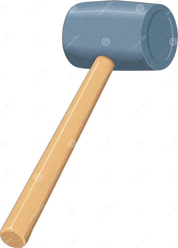 Mallet Vector Illustration stock vector. Illustration of vector - 135323496