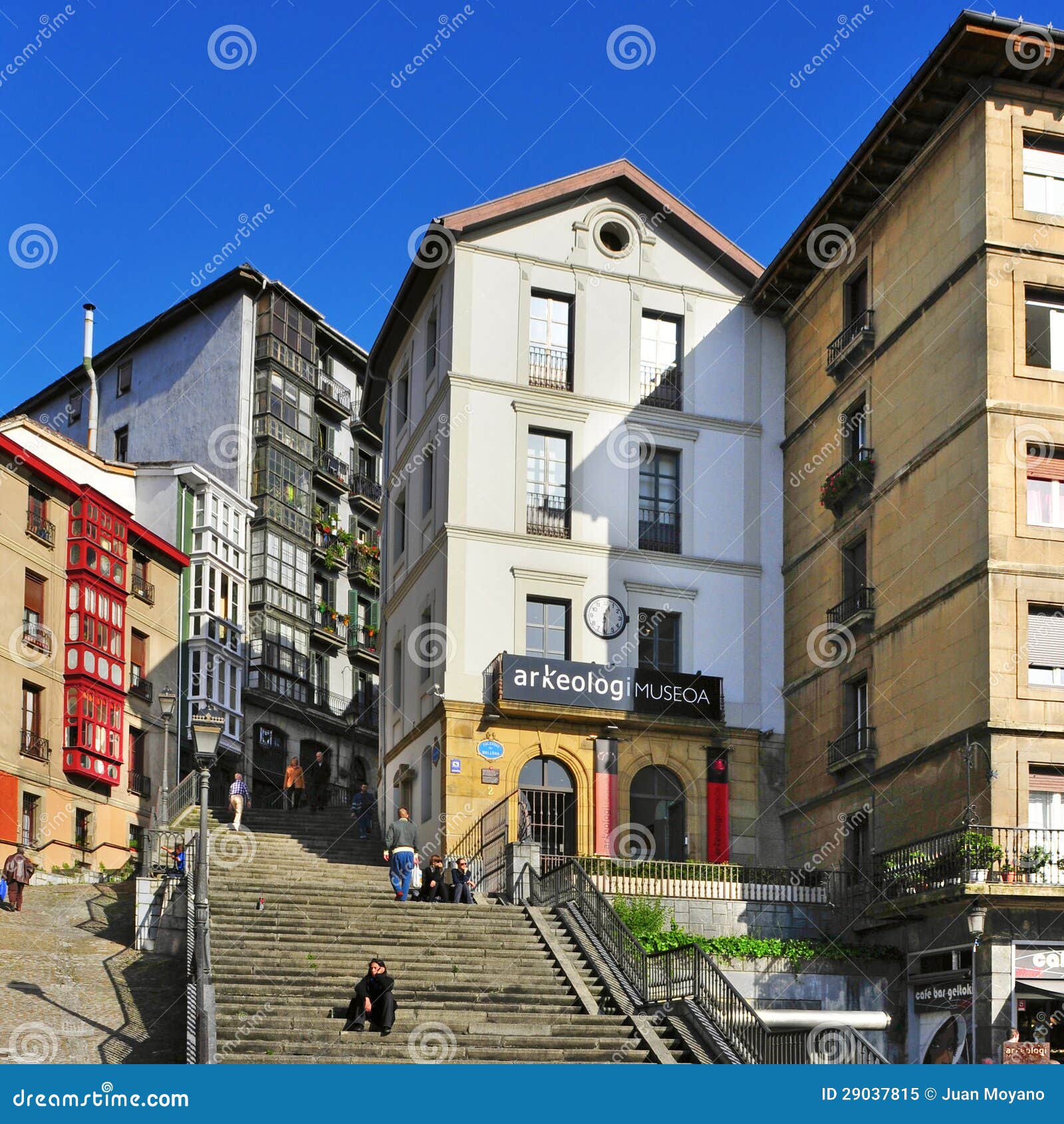 Mallona Stairs in Bilbao, Spain Editorial Image - Image of begonia ...