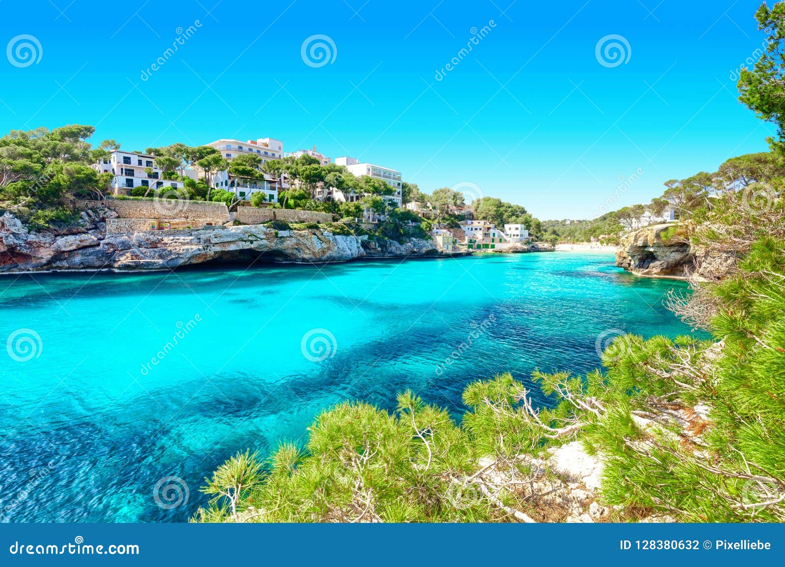 Mallorca Cala Santanyi Beach Spain Stock Photo - Image of santanyi ...