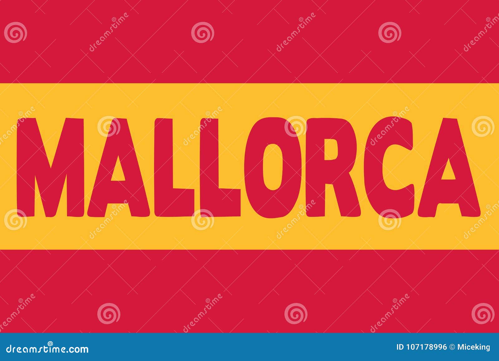Mallorca flag vector stock vector. Illustration of mallorca - 107178996