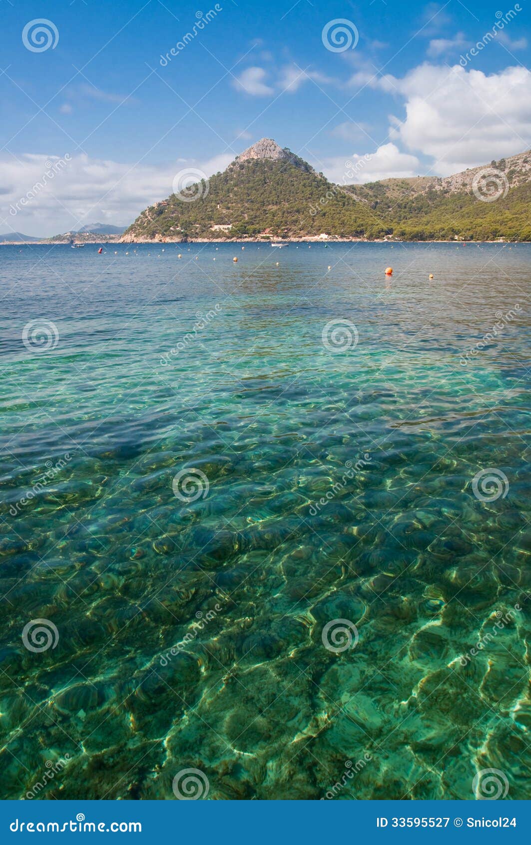 Mallorca Formentor beach stock image. Image of shore - 33595527