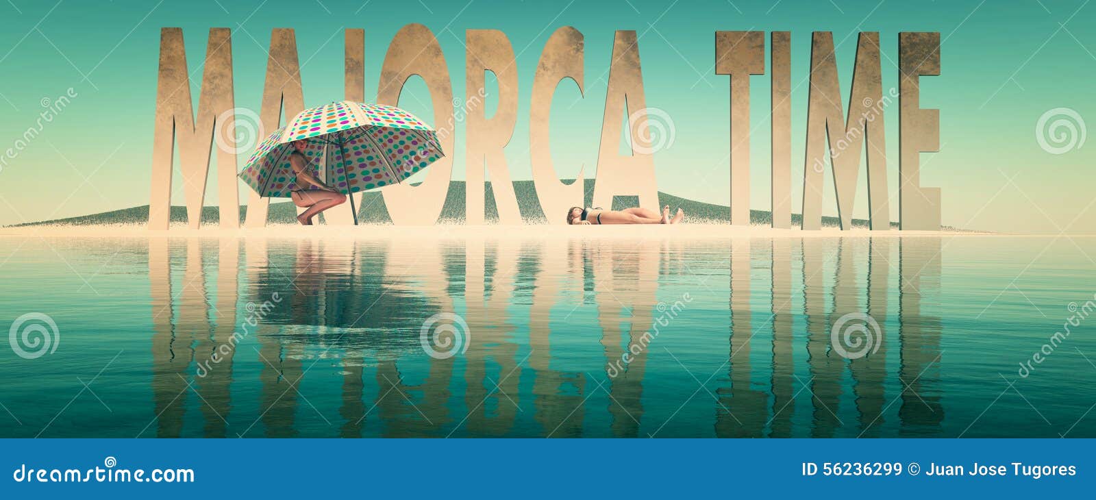 Mallorca time stock image. Image of sand, tropical, islands - 56236299