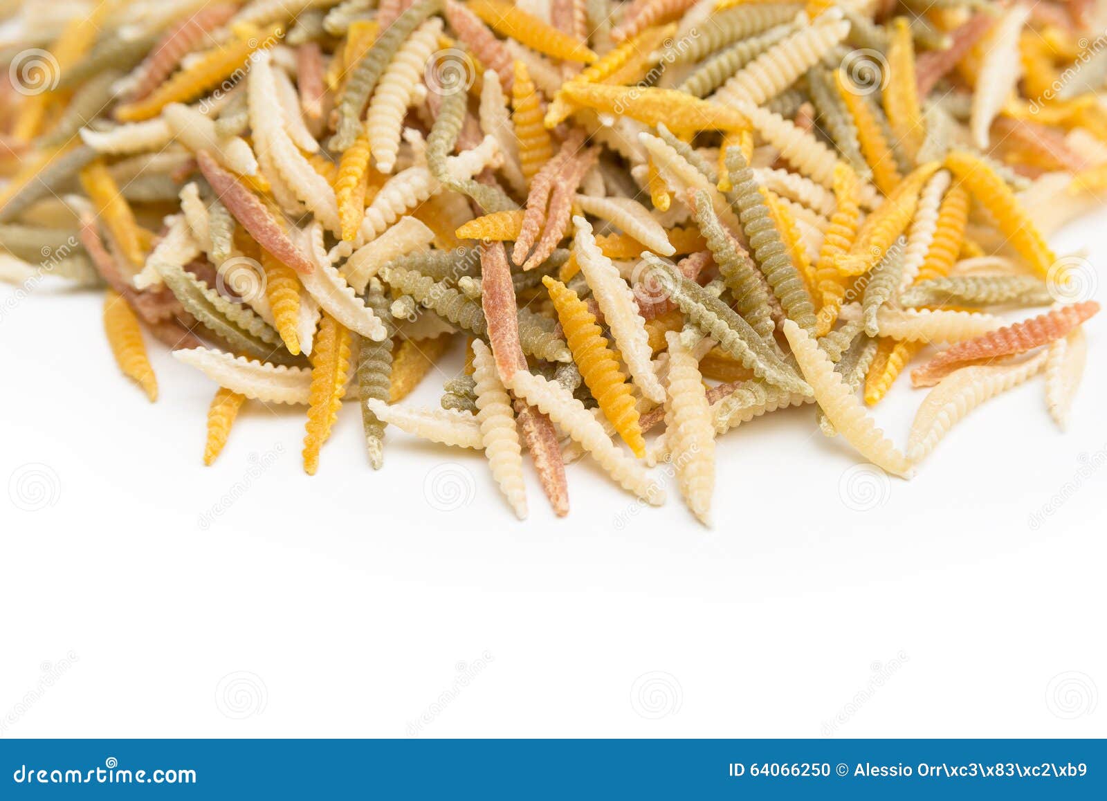 Malloreddus, pasta sarda fotografia stock. Immagine di isolato - 64066250