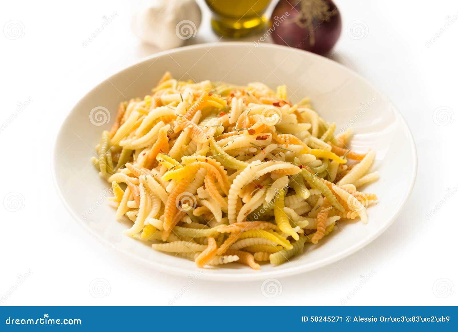 Malloreddus, Sardinian Pasta Stock Image - Image of isolated, food ...