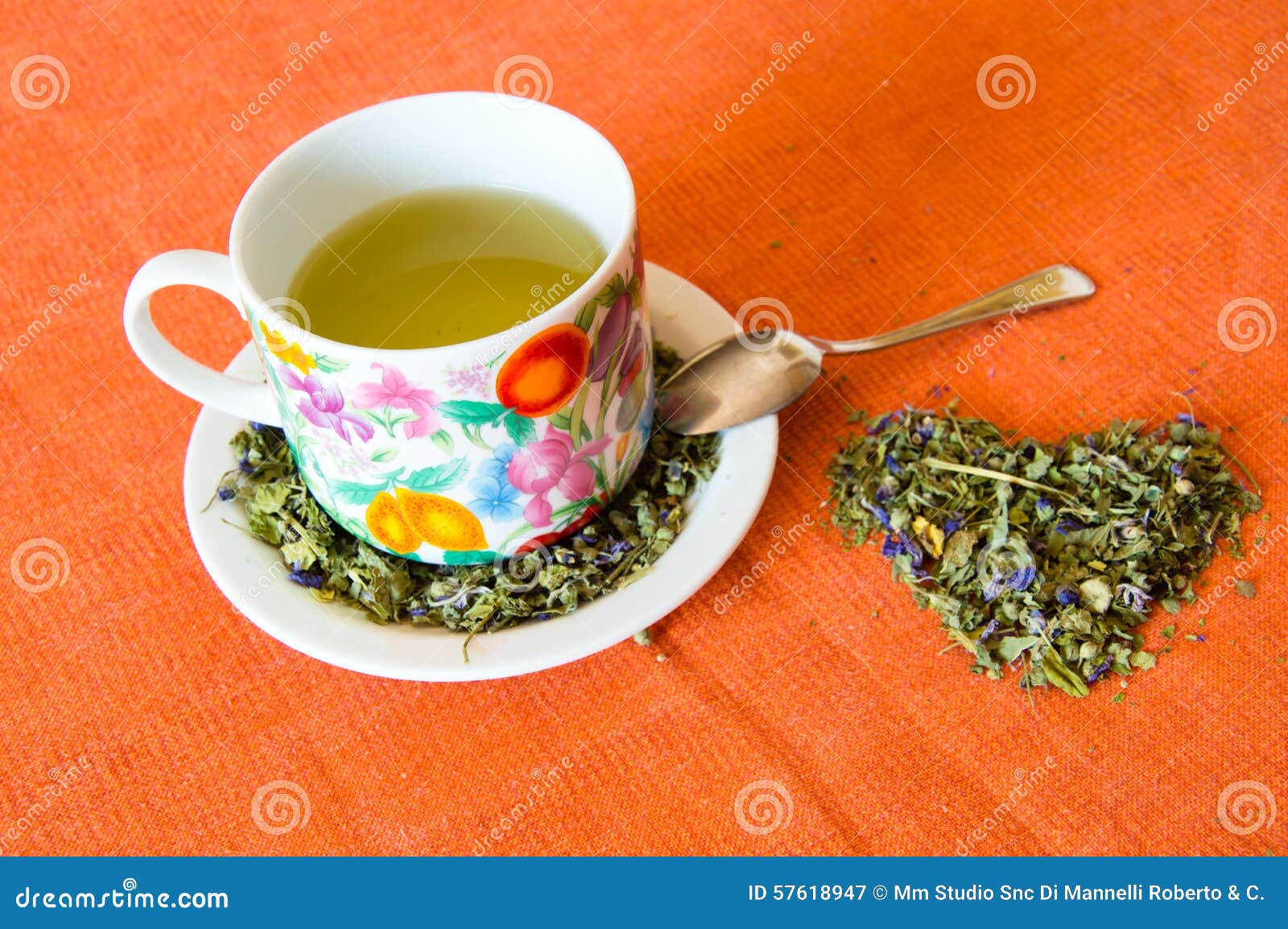 Mallow herbal tea cup stock image. Image of healthy, green - 57618947