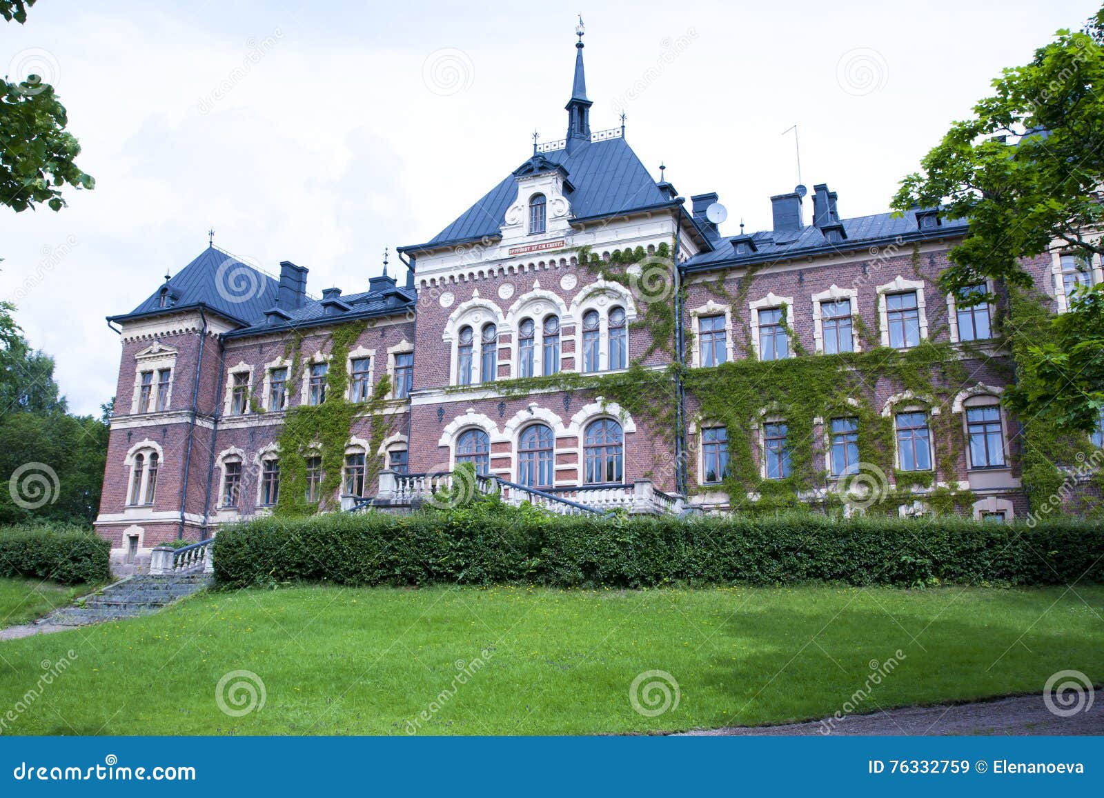 Malmgard, Finland. the Manor House Stock Image - Image of park, garden: 76332759