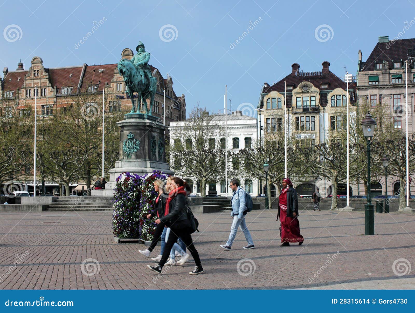 Malmo. Central Square. editorial stock image. Image of architecture ...