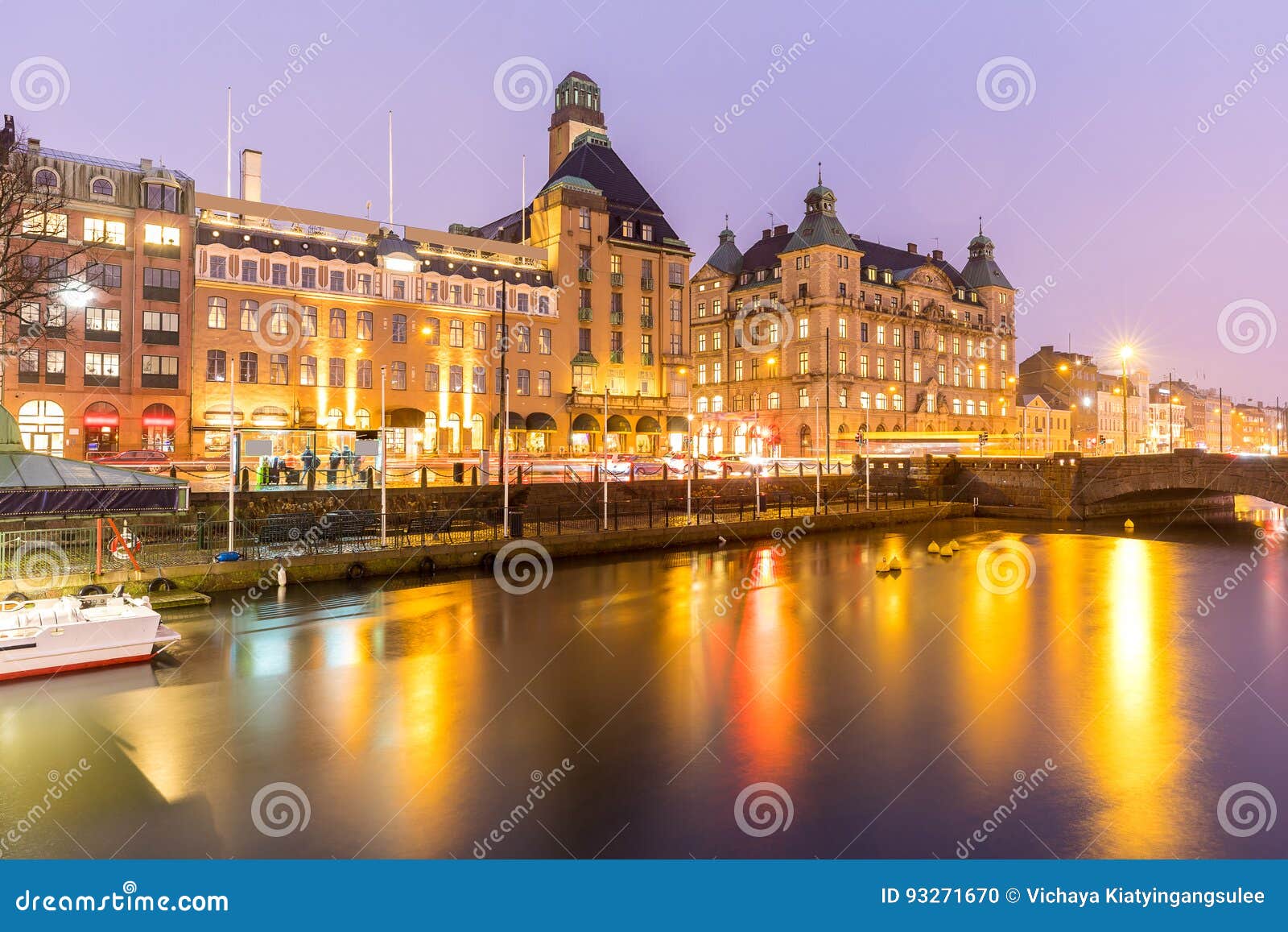 Malmo Cityscape Sweden stock photo. Image of blue, canal - 93271670