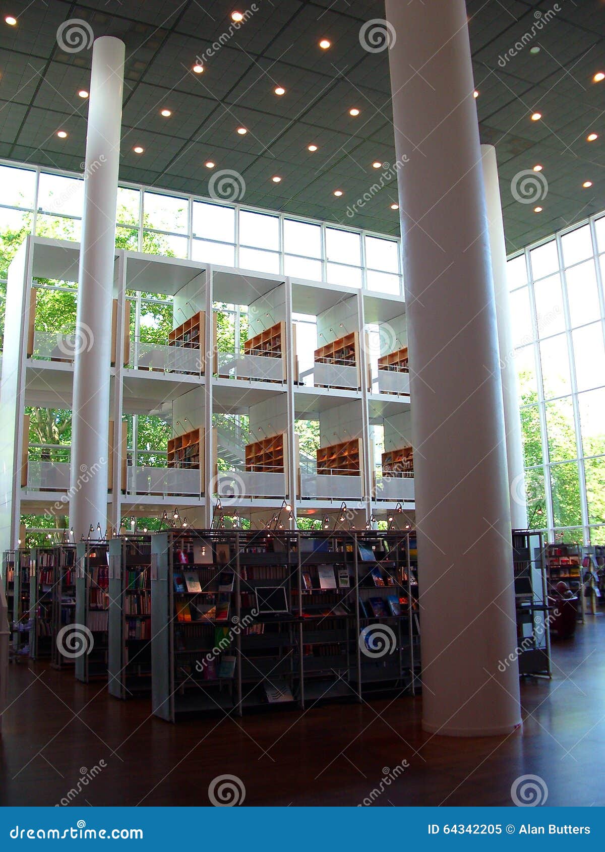 Malmo public library stock image. Image of office, contemporary - 64342205