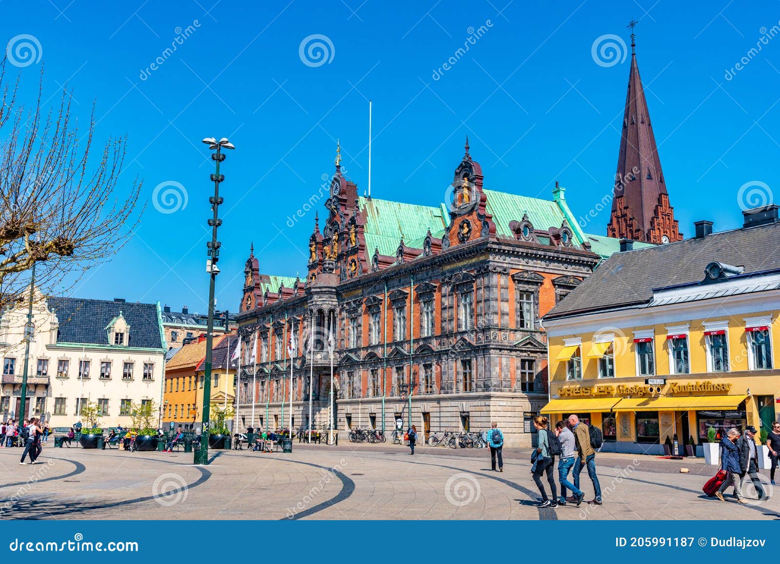 MALMO, SWEDEN, APRIL 24, 2019: People are Strolling in Front of the ...
