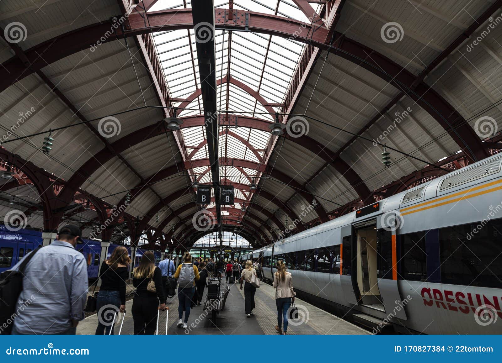 Central Station of Malmo, Sweden Editorial Stock Image - Image of train ...