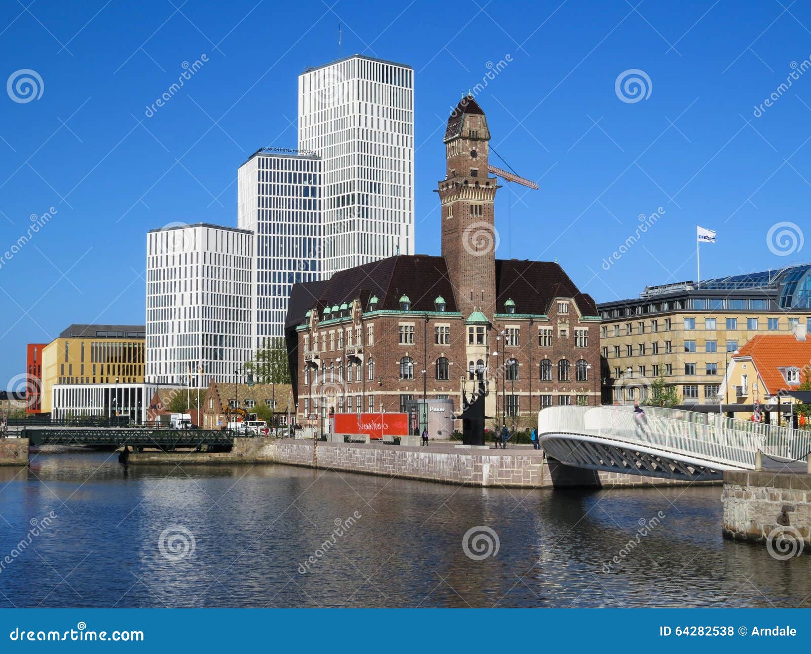 Malmo, Sweden stock photo. Image of design, reflection - 64282538