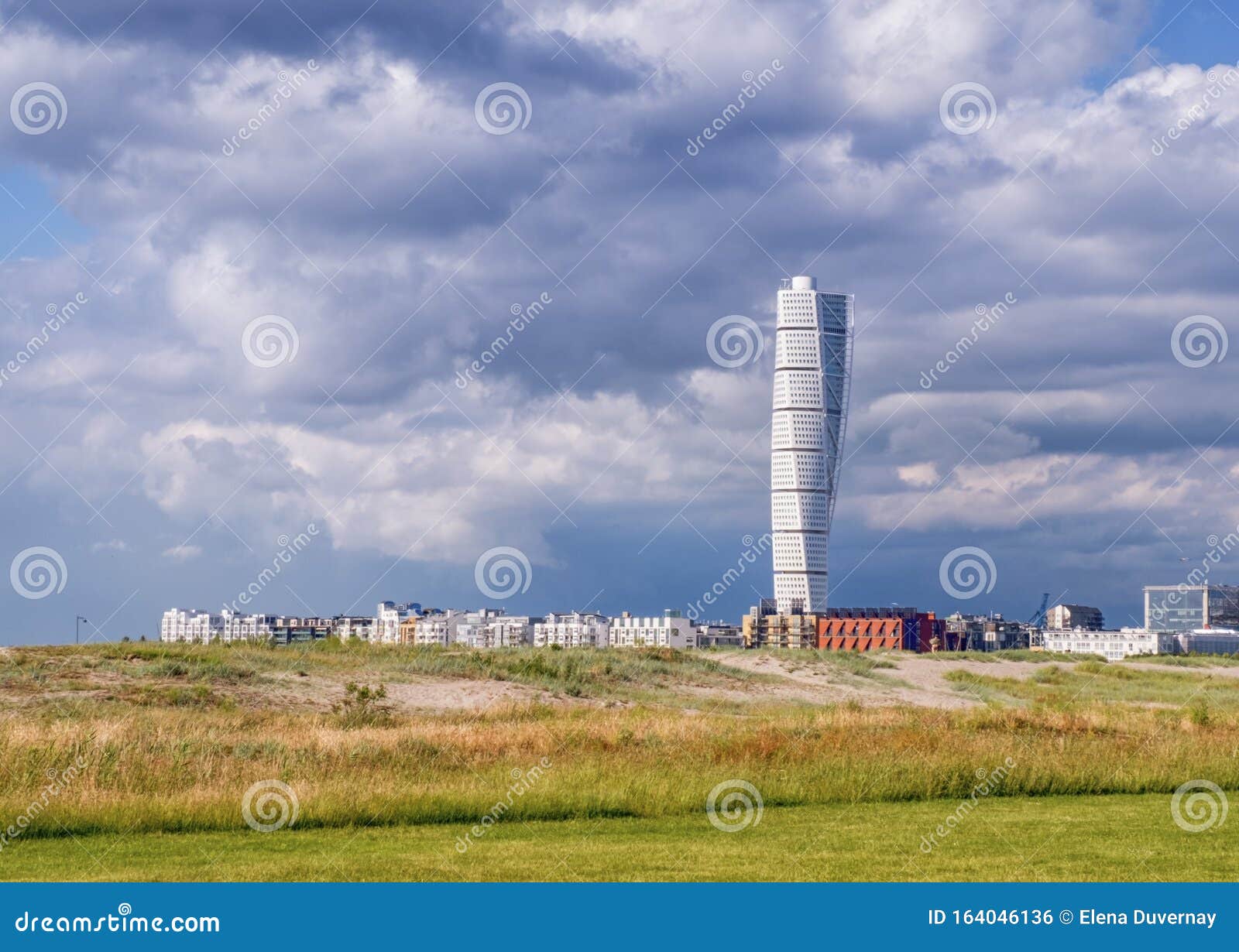 View Of The Torso Sculptures In Constitution Square, Malaga, Spain ...