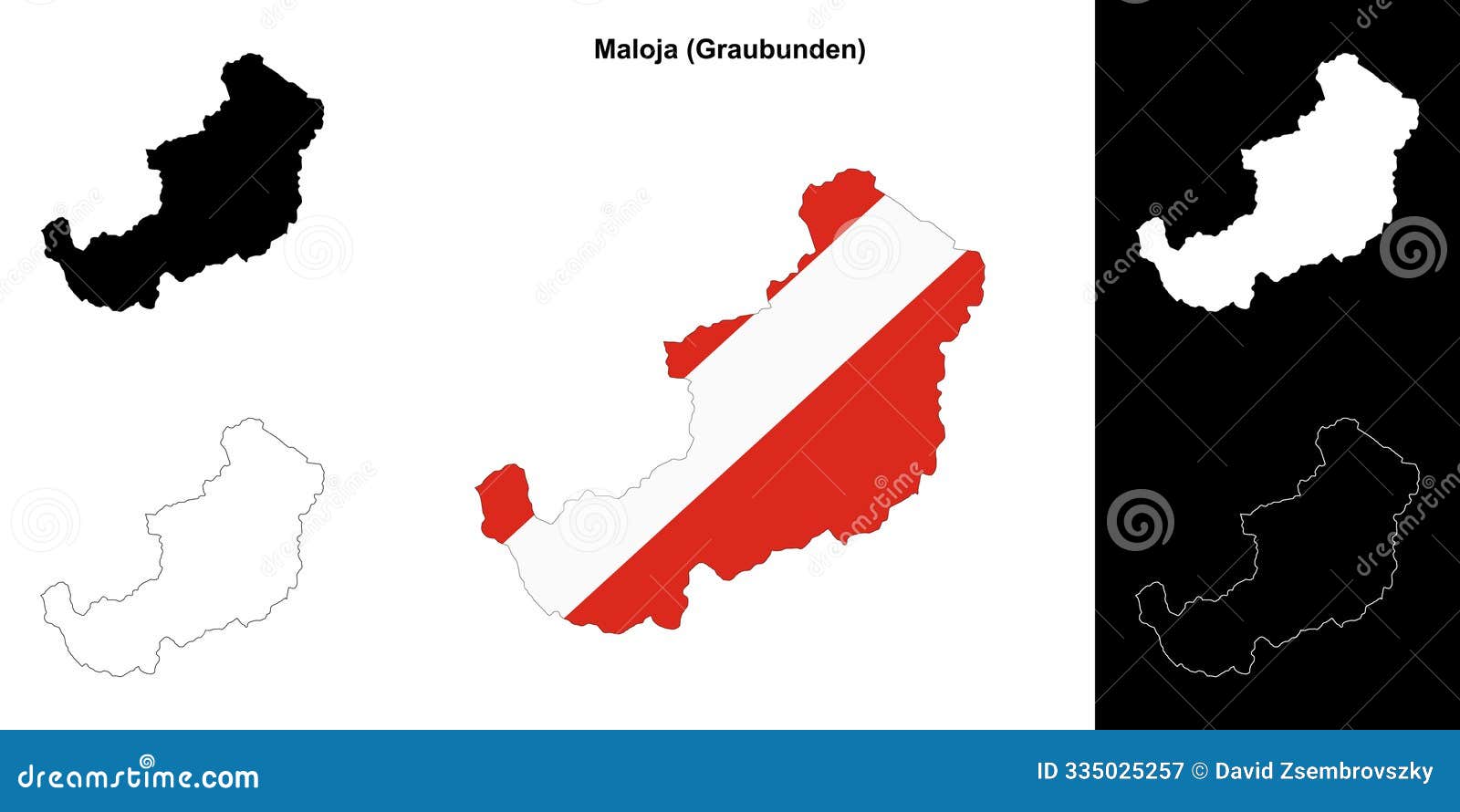 Maloja outline map stock illustration. Illustration of suisse - 335025257