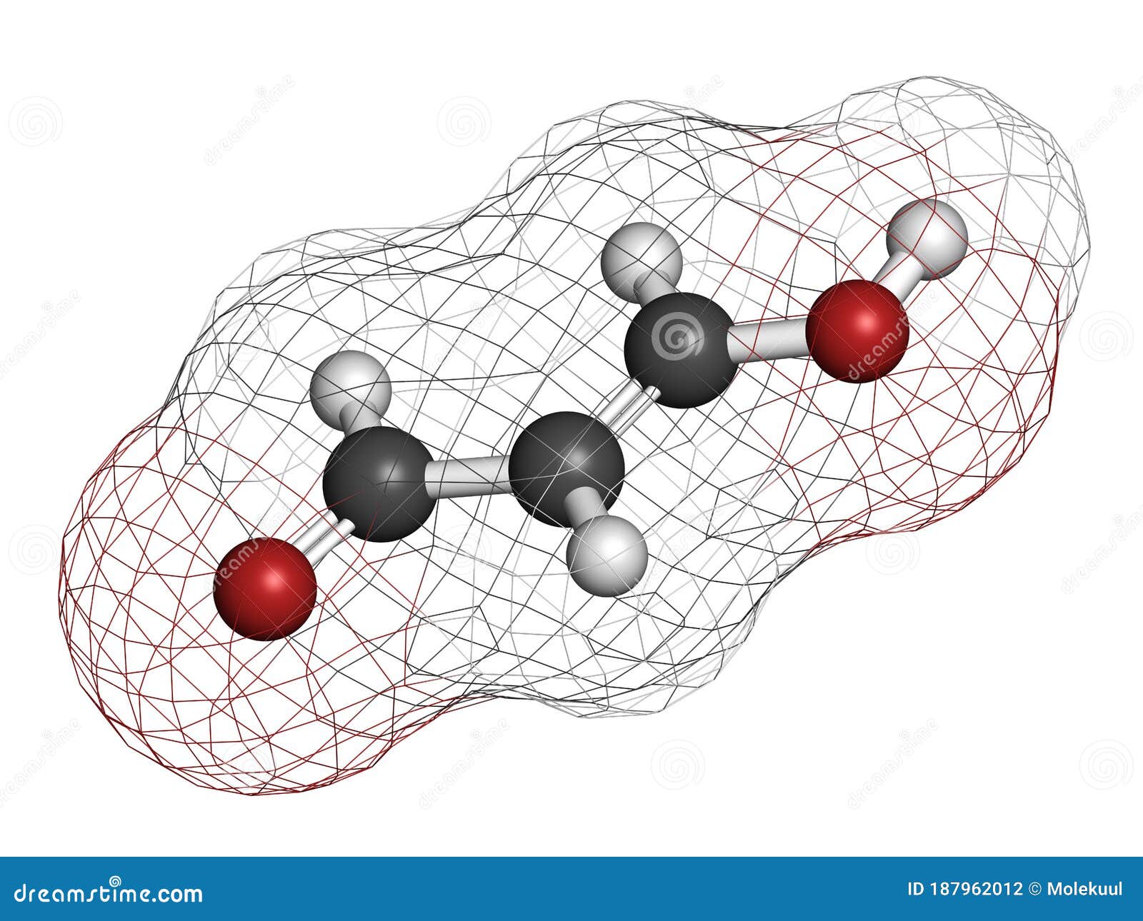 Malondialdehyde MDA, Enol Form Molecule. Marker of Oxidative Stress and ...