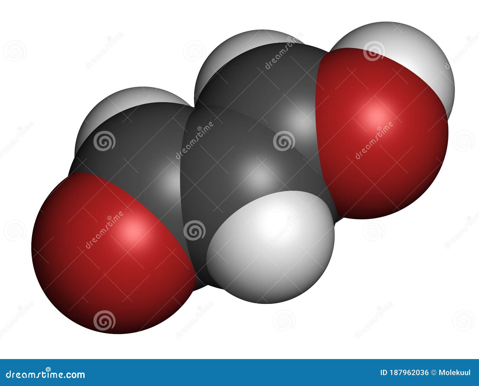 Malondialdehyde MDA, Enol Form Molecule. Marker of Oxidative Stress and ...