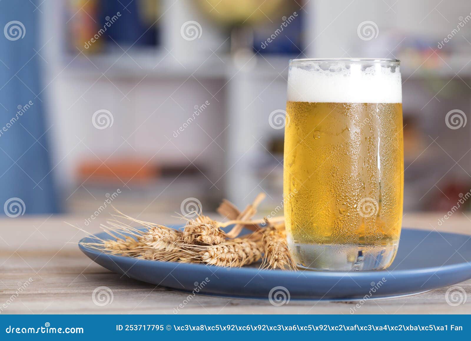 Malt beer on the plate stock image. Image of wheat, liquor - 253717795