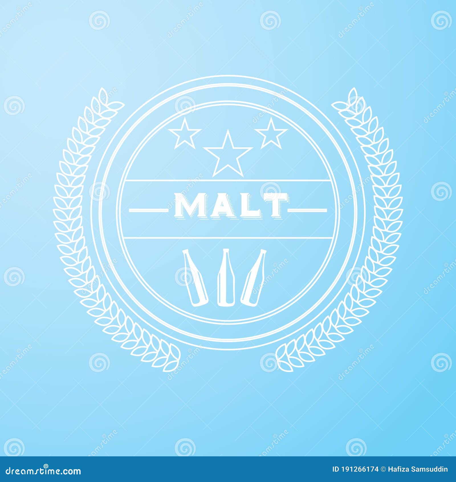Malt Label. Vector Illustration Decorative Design Stock Vector ...