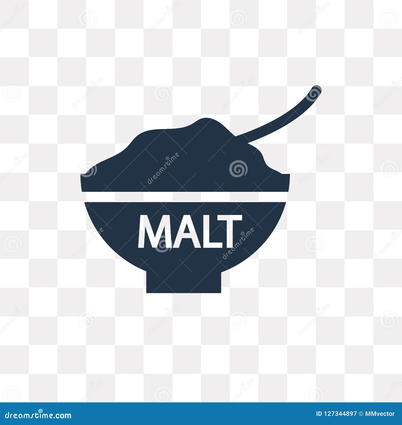 Malt Vector Icon Isolated on Transparent Background, Malt Trans Stock ...