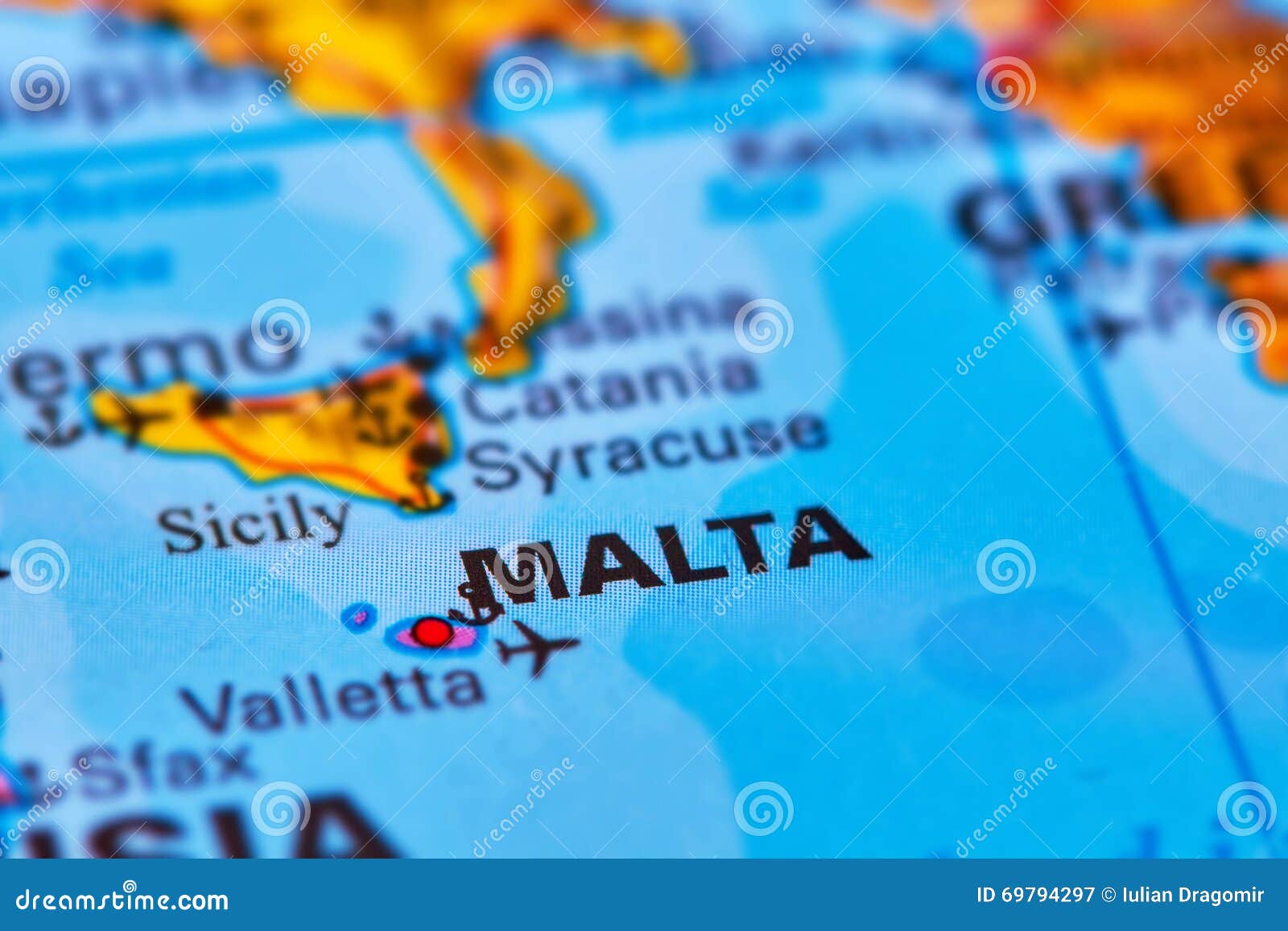 Malta Archipelago on the Map Stock Image - Image of world, atlas: 69794297