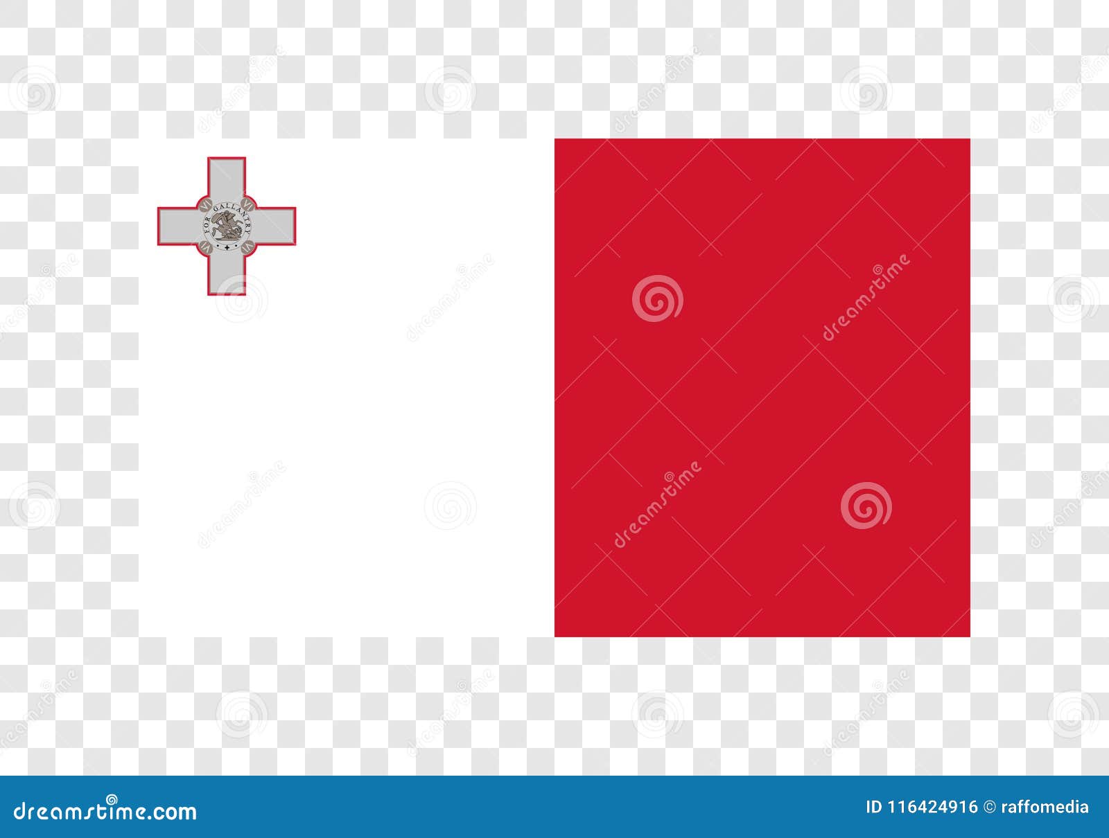 Malta - bandera nacional stock de ilustración. Ilustración de firmar ...