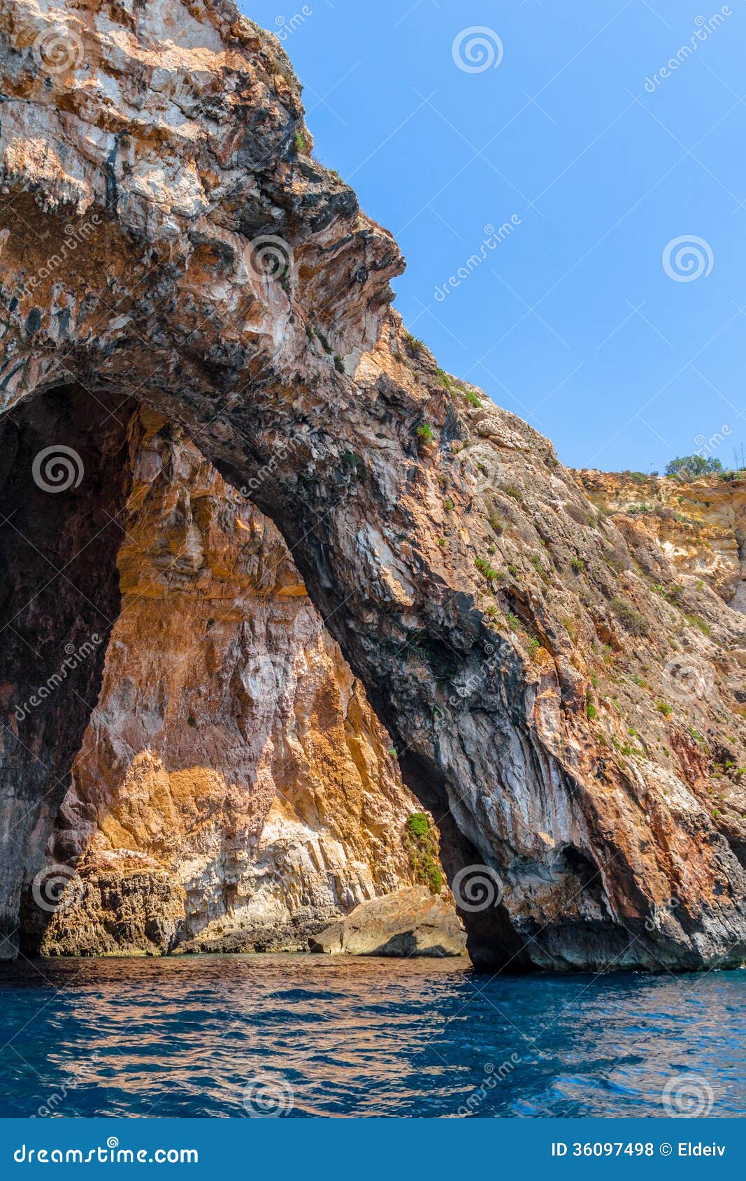 Malta Blue Grotto stock photo. Image of malta, cliff - 36097498