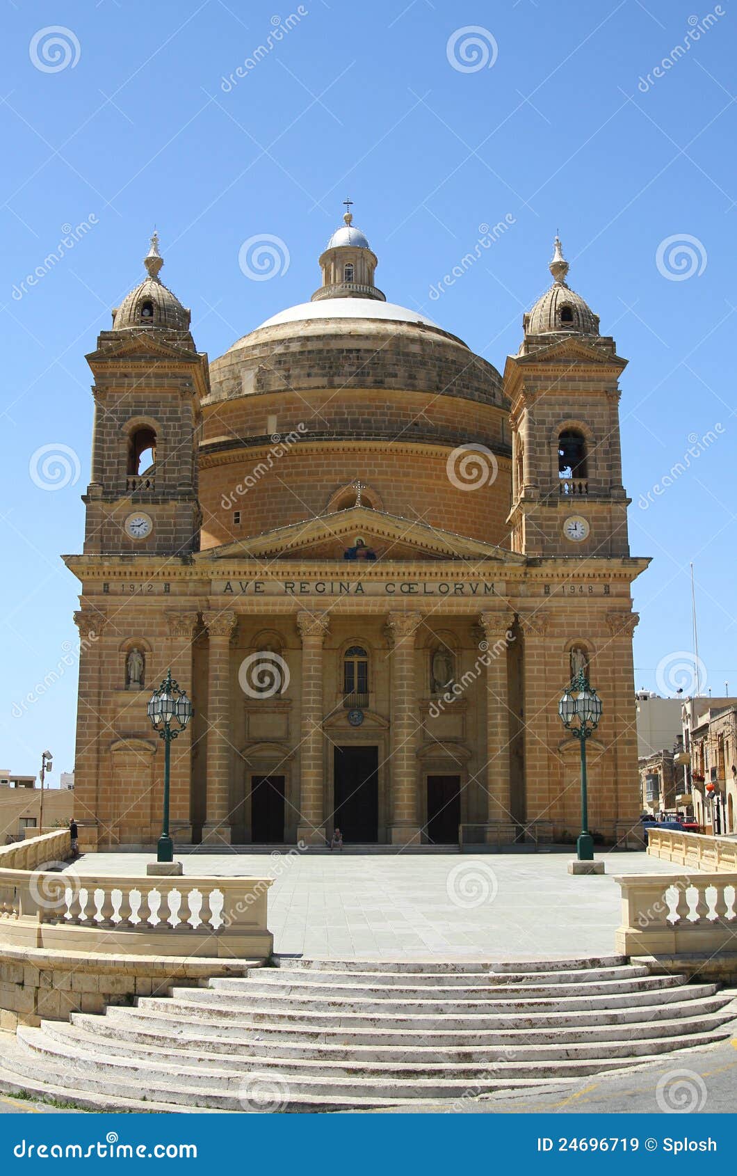 Malta, Church in Haz-Zebbug Stock Image - Image of catholic ...