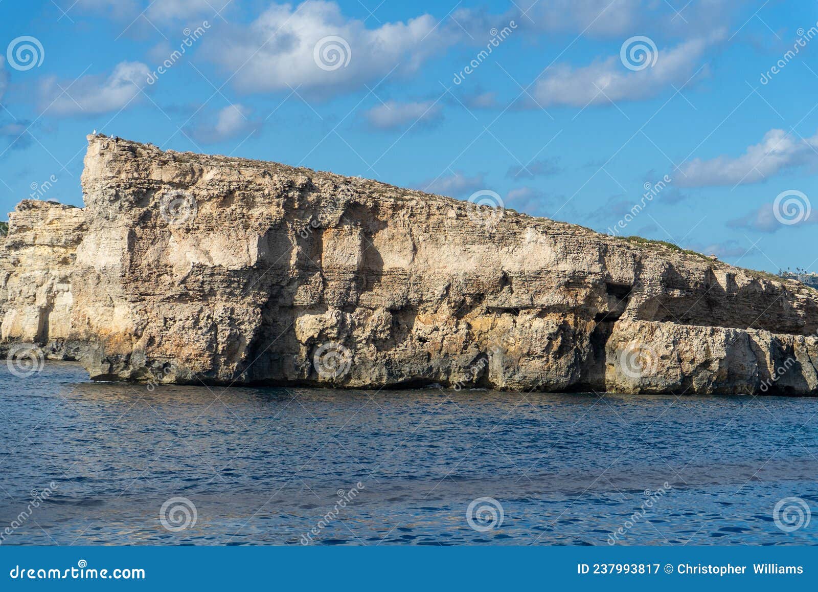 Malta Cliff Edge rising stock image. Image of cape, ocean - 237993817