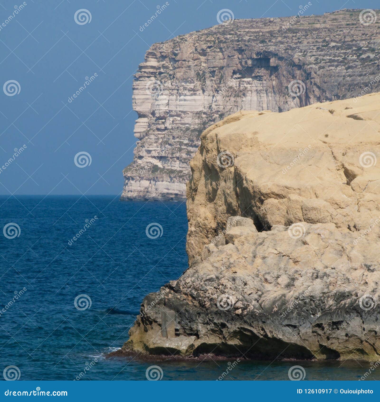 Malta cliffs stock image. Image of island, blue, coast - 12610917