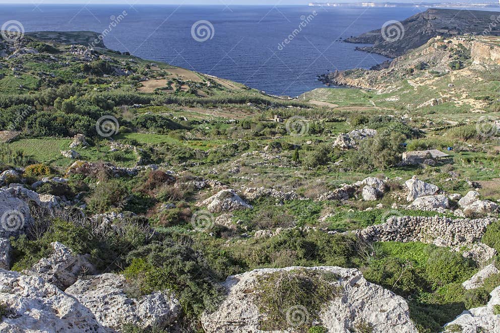 Malta Countryside View stock photo. Image of europe, nature - 28172530