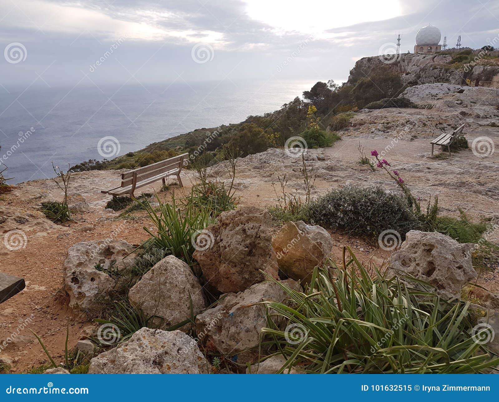 Malta Dingli Cliffs stock image. Image of aussicht, erholung - 101632515