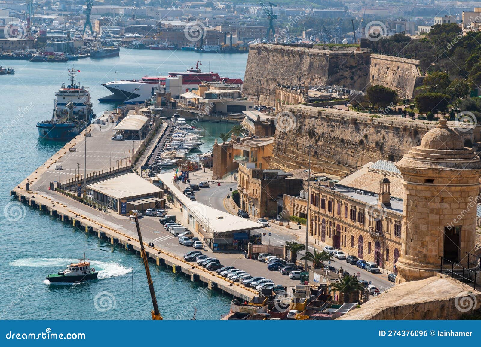 Cruise Terminal, Grand Harbour, Valletta, Malta Editorial Photo - Image ...