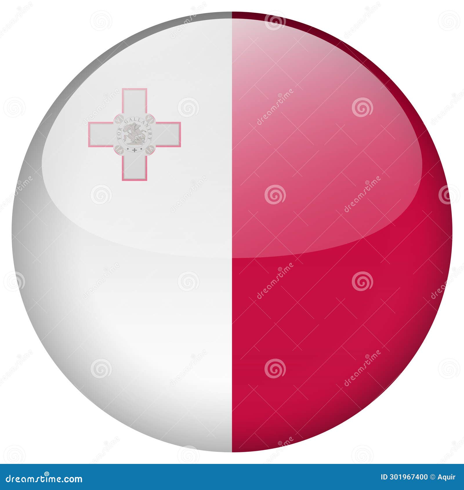 Malta flag button stock vector. Illustration of graphic - 301967400