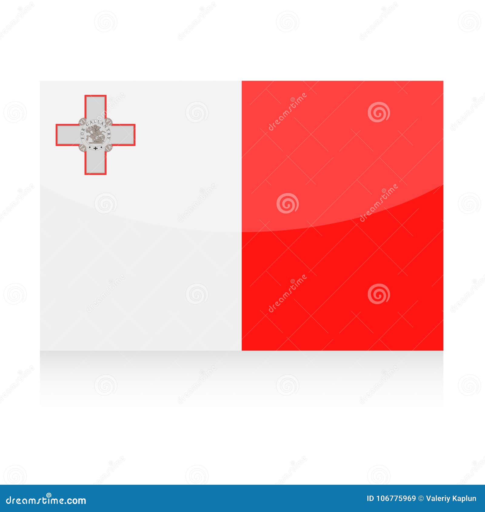 Malta Flag Vector Icon stock illustration. Illustration of europe ...